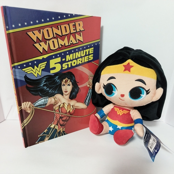 Warner Bros. | Toys | New Wonder Woman Plush Toy 5 Minutes Story Book ...